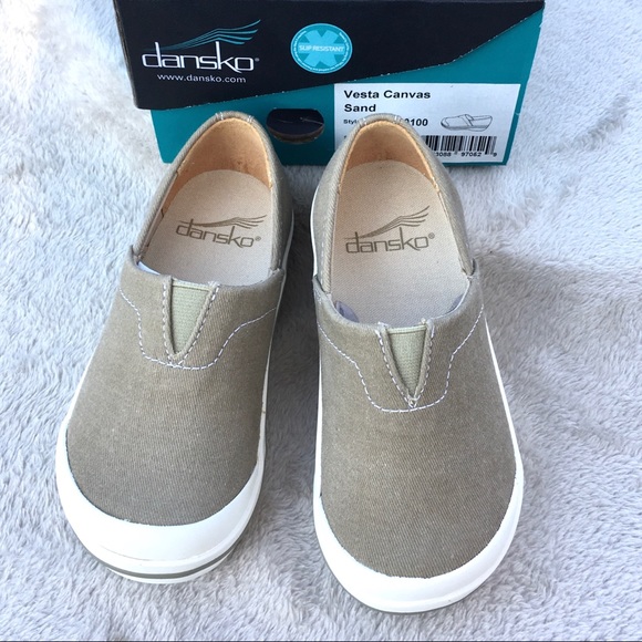 Dansko | Shoes | Dansko Toddlers Vesta Canvas Clogs Sand | Poshmark